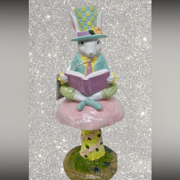 Holiday | Cottontail Lane Mad Hatter Easter Pastel Bunny Sitting On ...